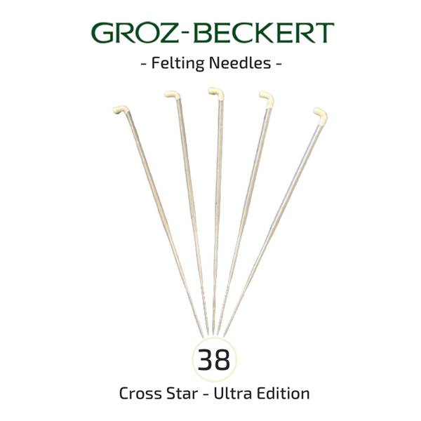 Groz-Beckert Felting Needles - 38 Gauge Cross Star - Ultra Edition ...