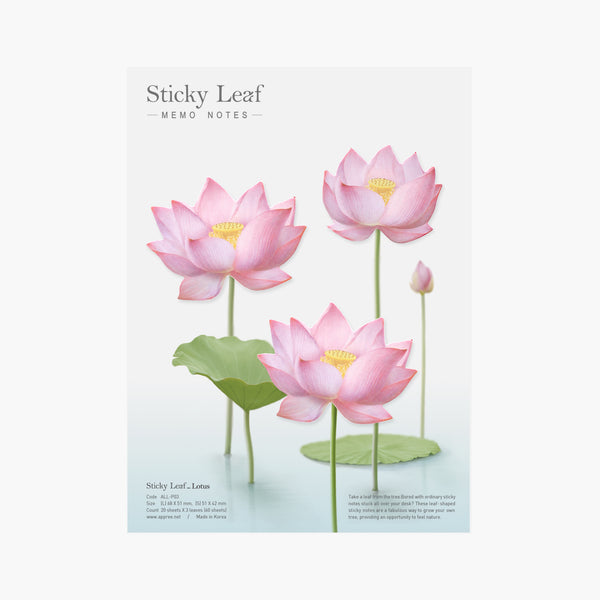Appree Sticky Notes - Pink Lotus Flower | Sweet Pea Dolls UK